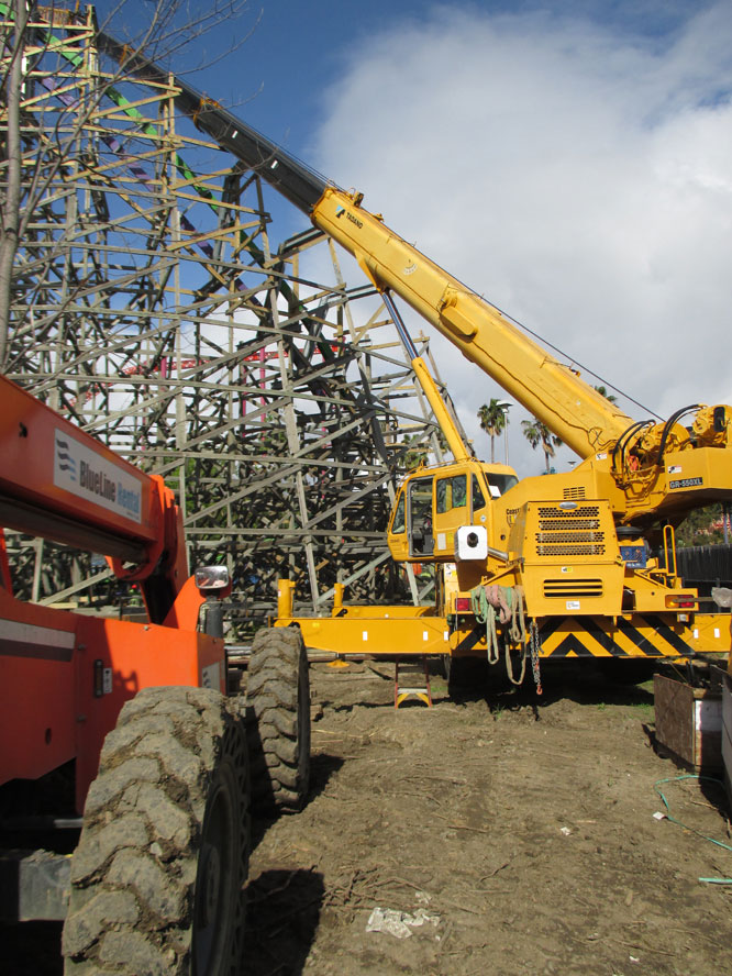 Joker Construction at Six Flags Discovery Kingdom
