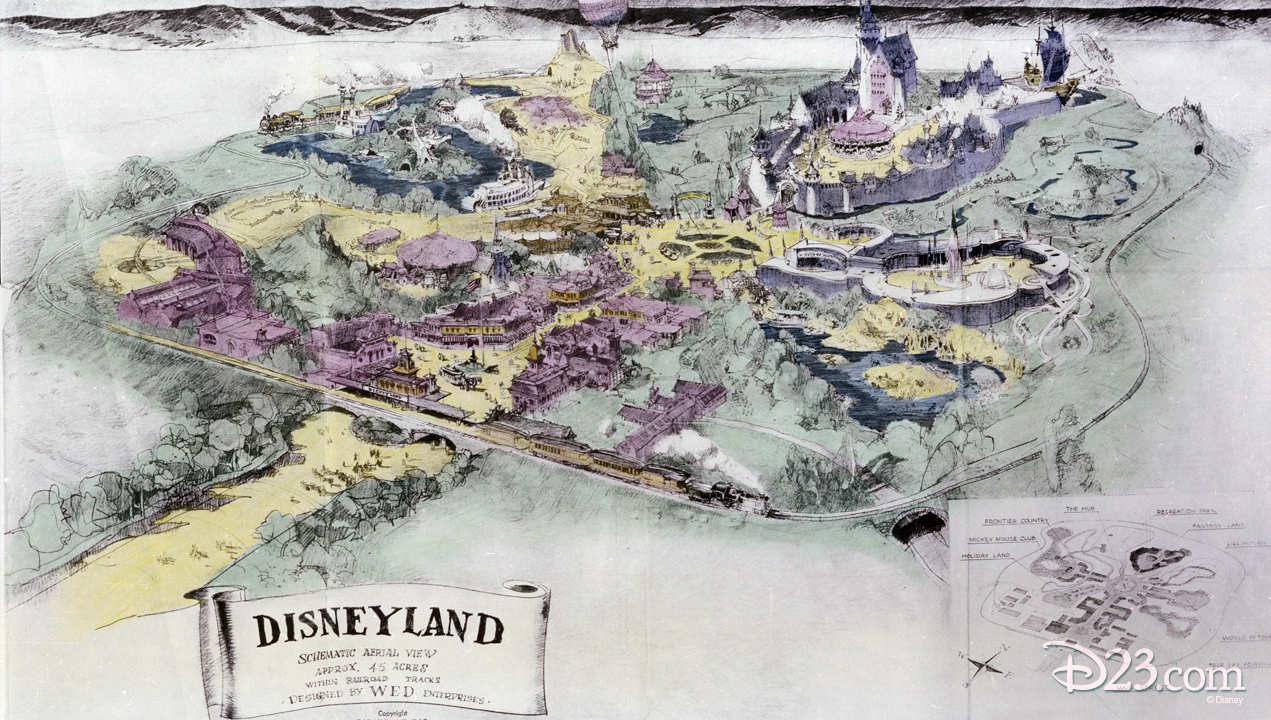 Disneyland 1955 Map