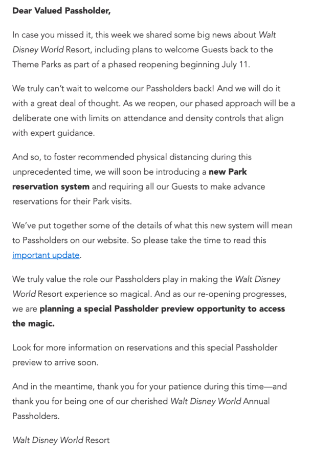 Disney World Update: Everything We Know About the Reopening of the Parks