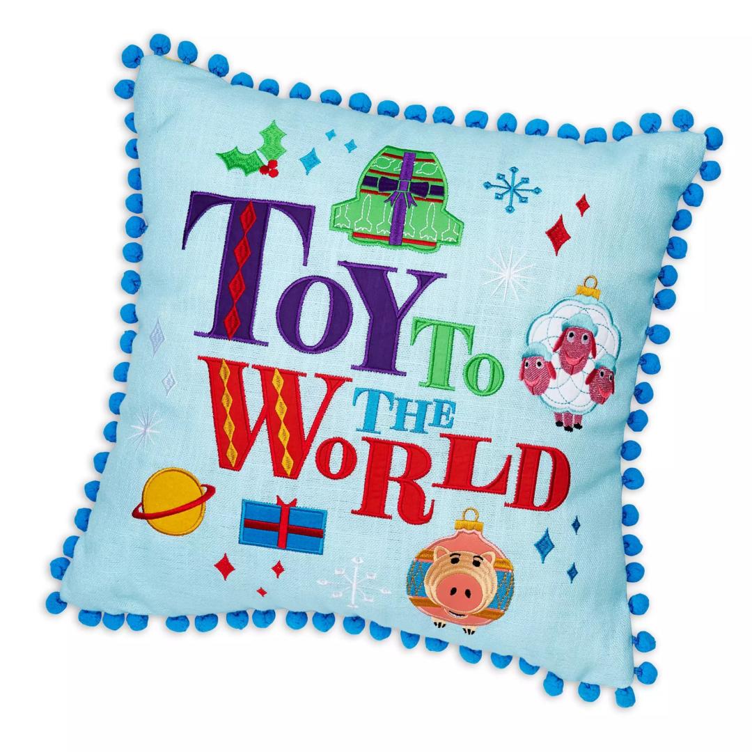 shopdisney-holiday 2022 merchandise-pixar holiday pillow - MiceChat