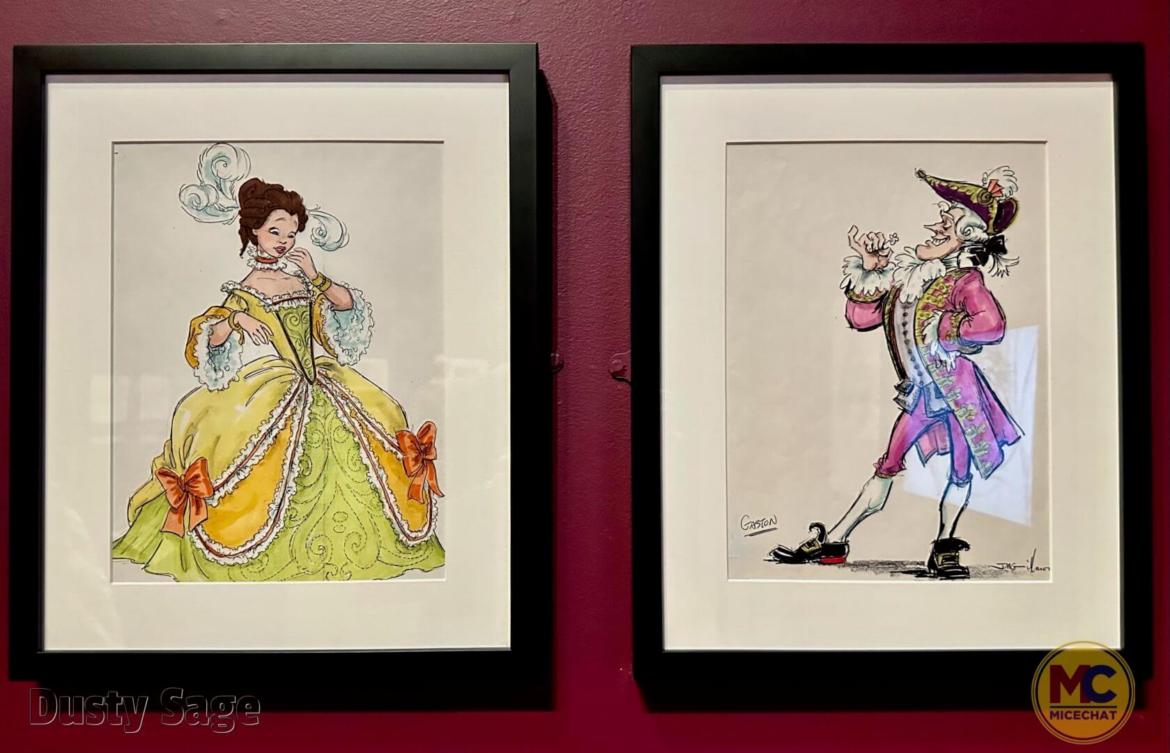 Inspirig Walt Disney Belle and Gaston Early Concepts - MiceChat