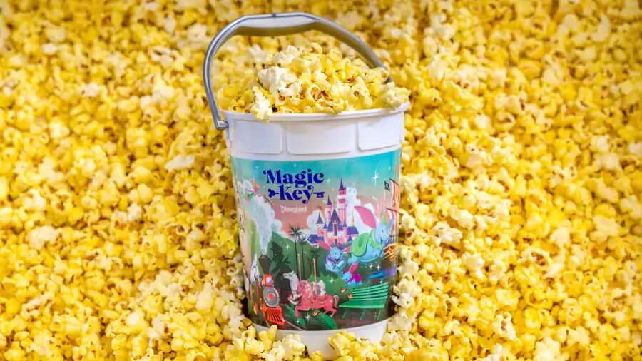 Disneyland resort disney100 food magic key refillable popcorn bucket ...