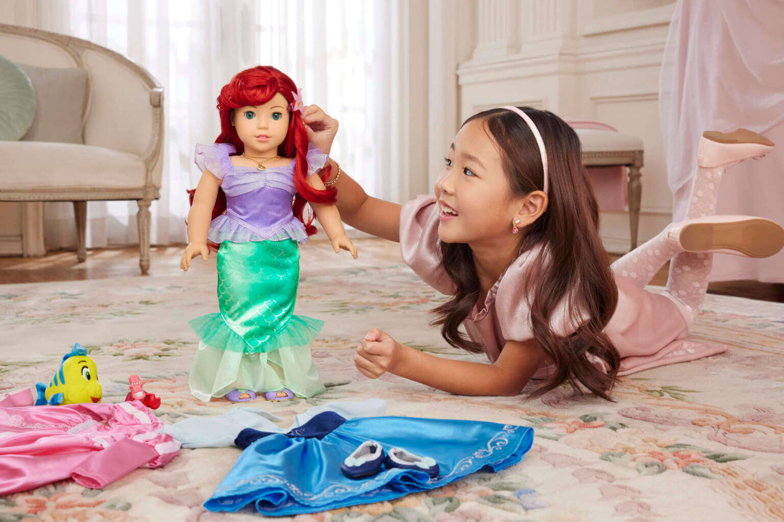 Ariel, Cinderella, and Tiana Join the American Girl Disney Princess ...