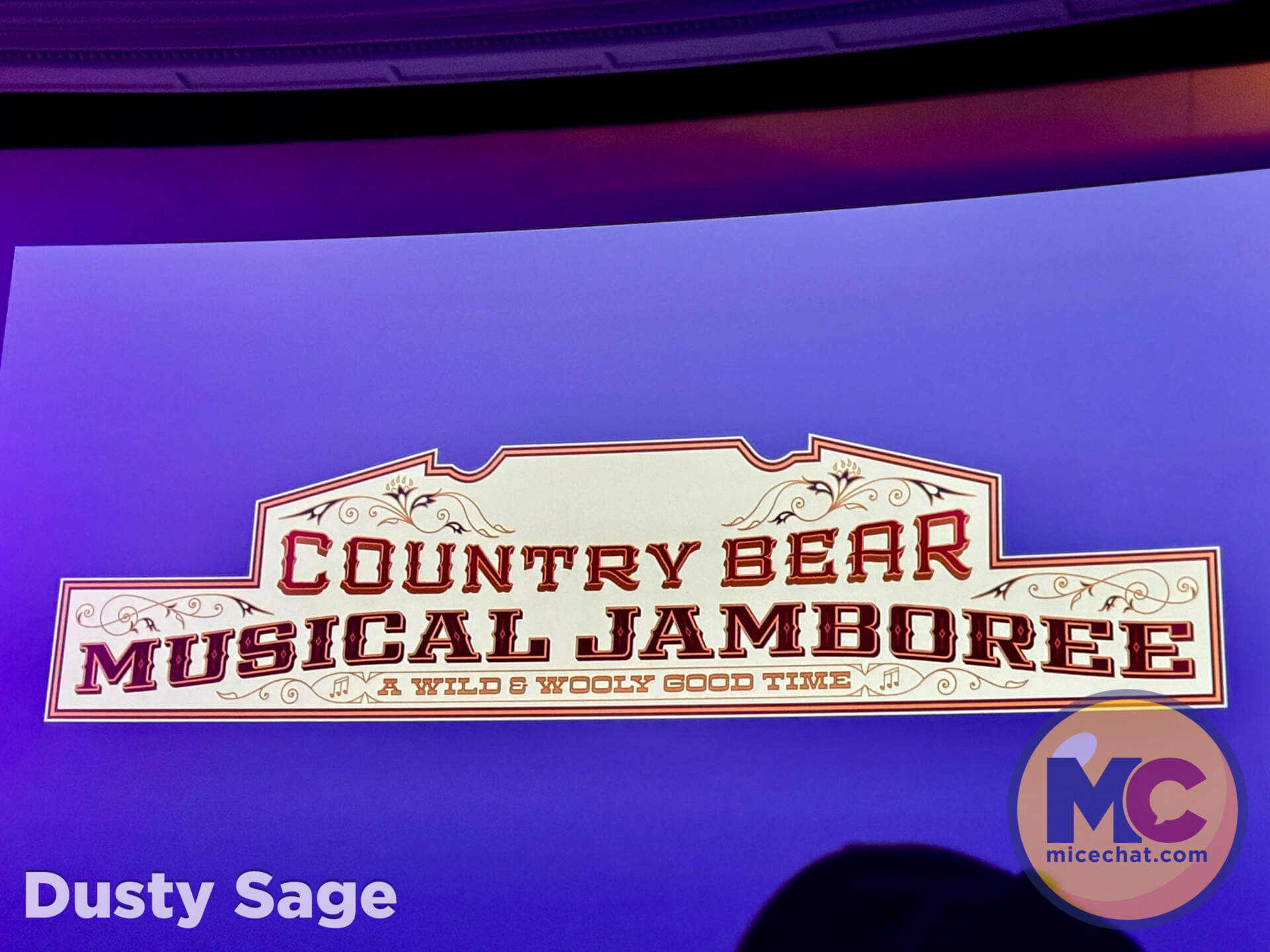 Country Bear Musical Jamboree Sign - MiceChat