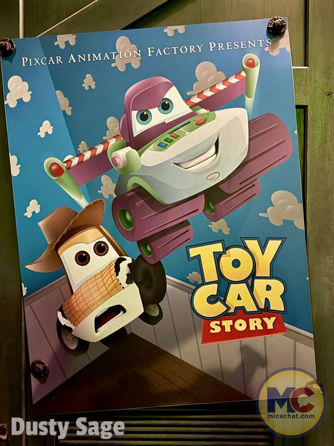 Disney California Adventure Cars Land Pixar Poster Toy Car - MiceChat