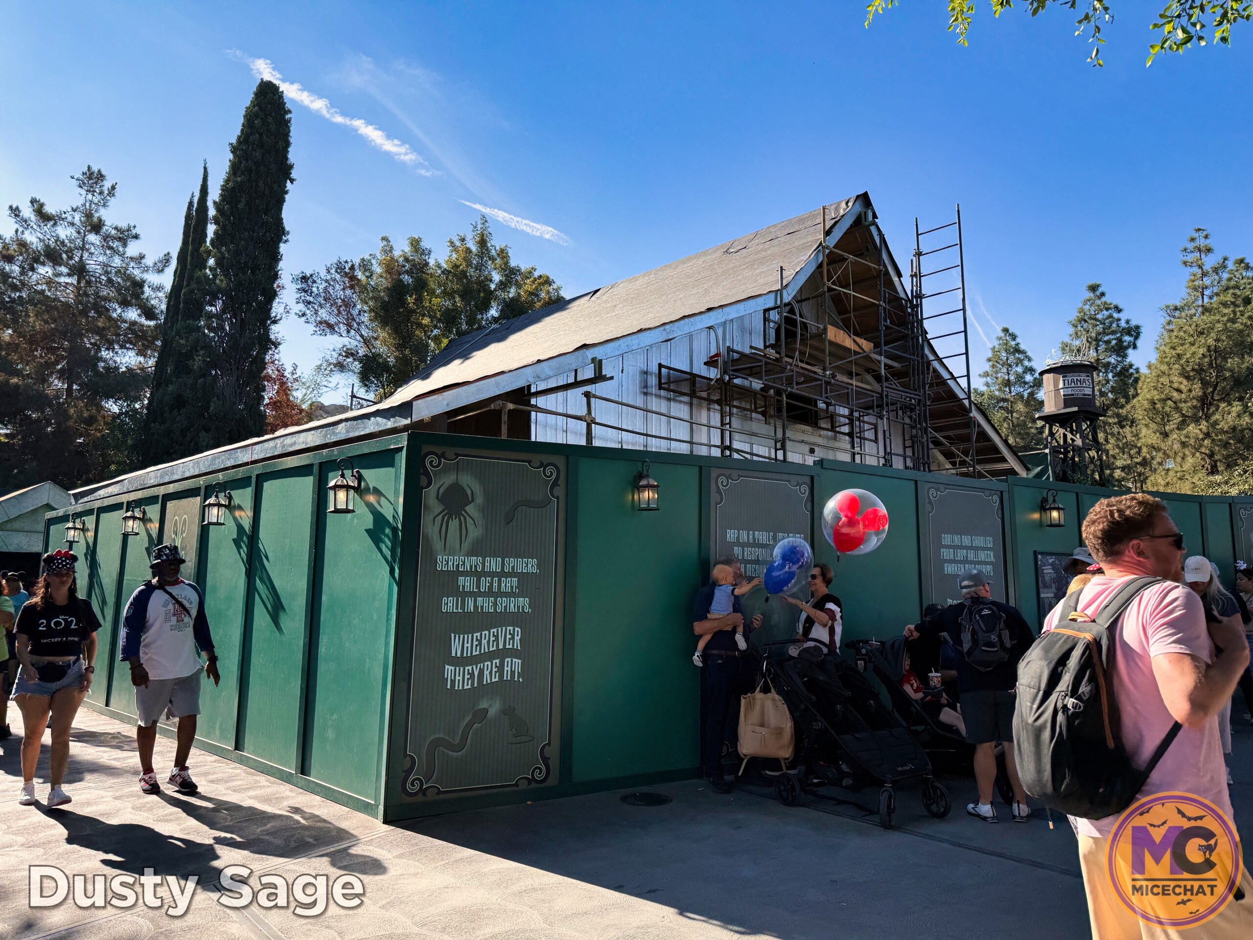 construction haunted mansion gift shop closeup tall - MiceChat