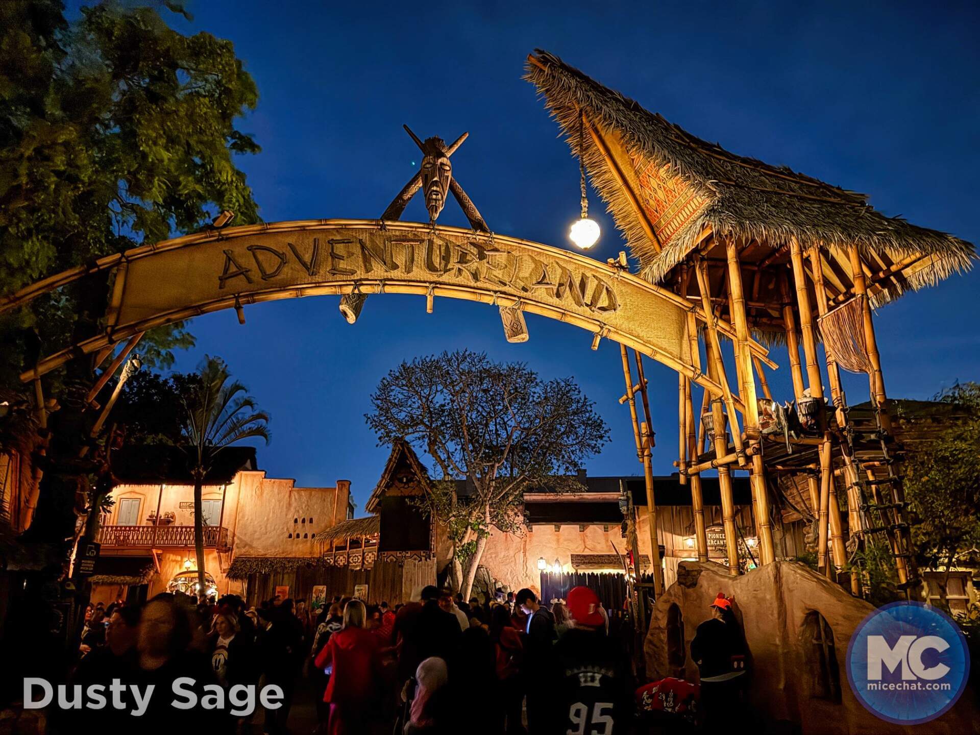 Adventureland Disneyland Sign