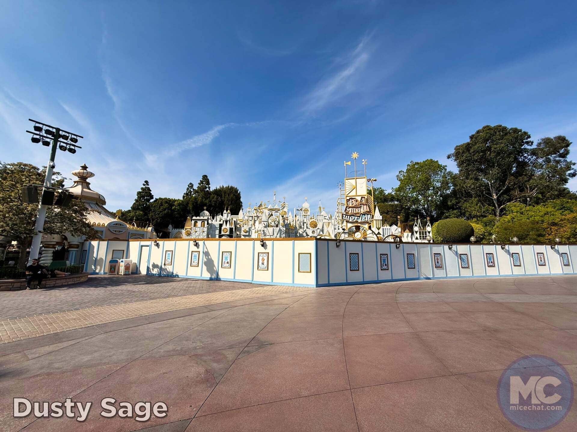 Disneyland construction Small World 1 MiceChat - MiceChat